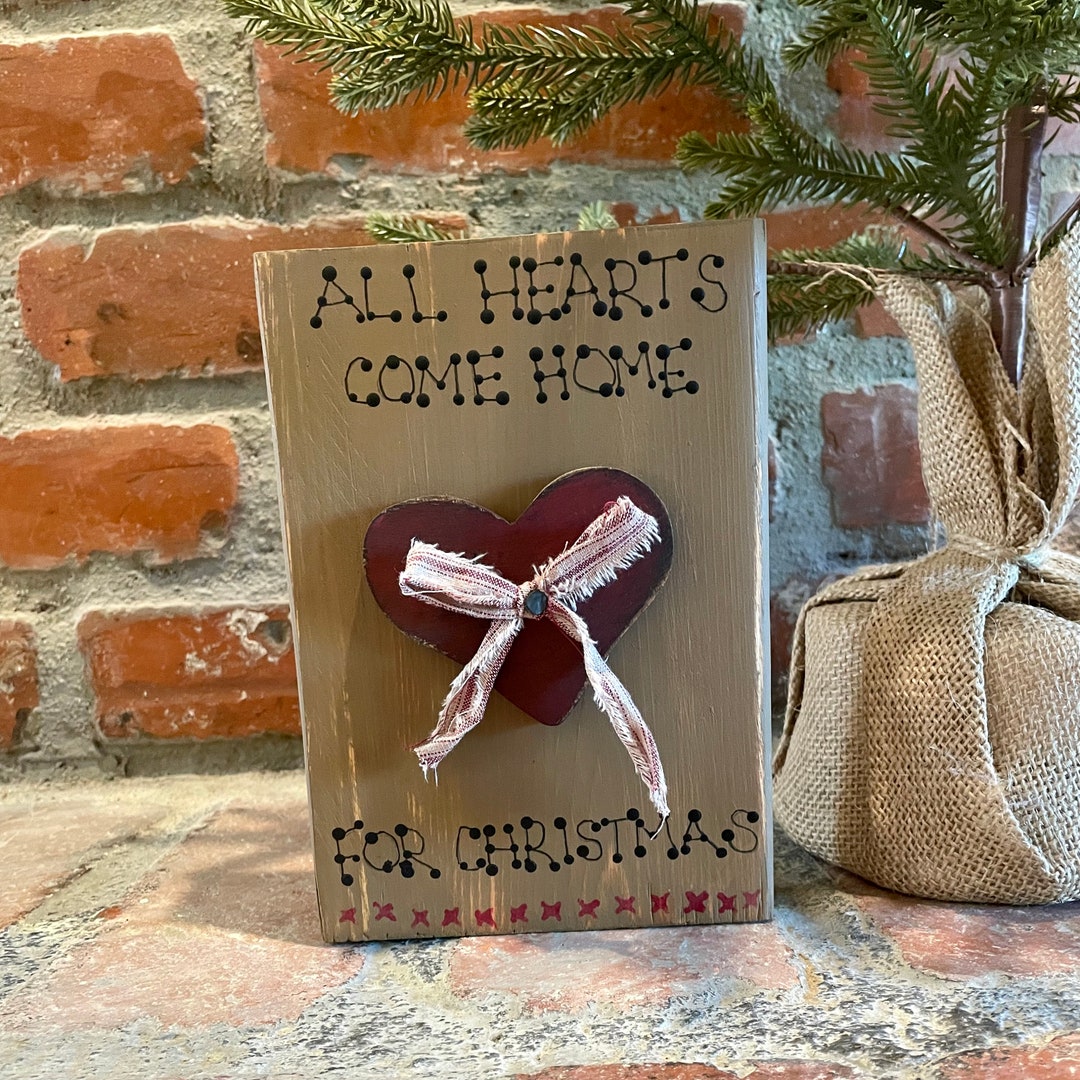 Rustic Wood Christmas Sign: Farmhouse Mantel Decor - Etsy