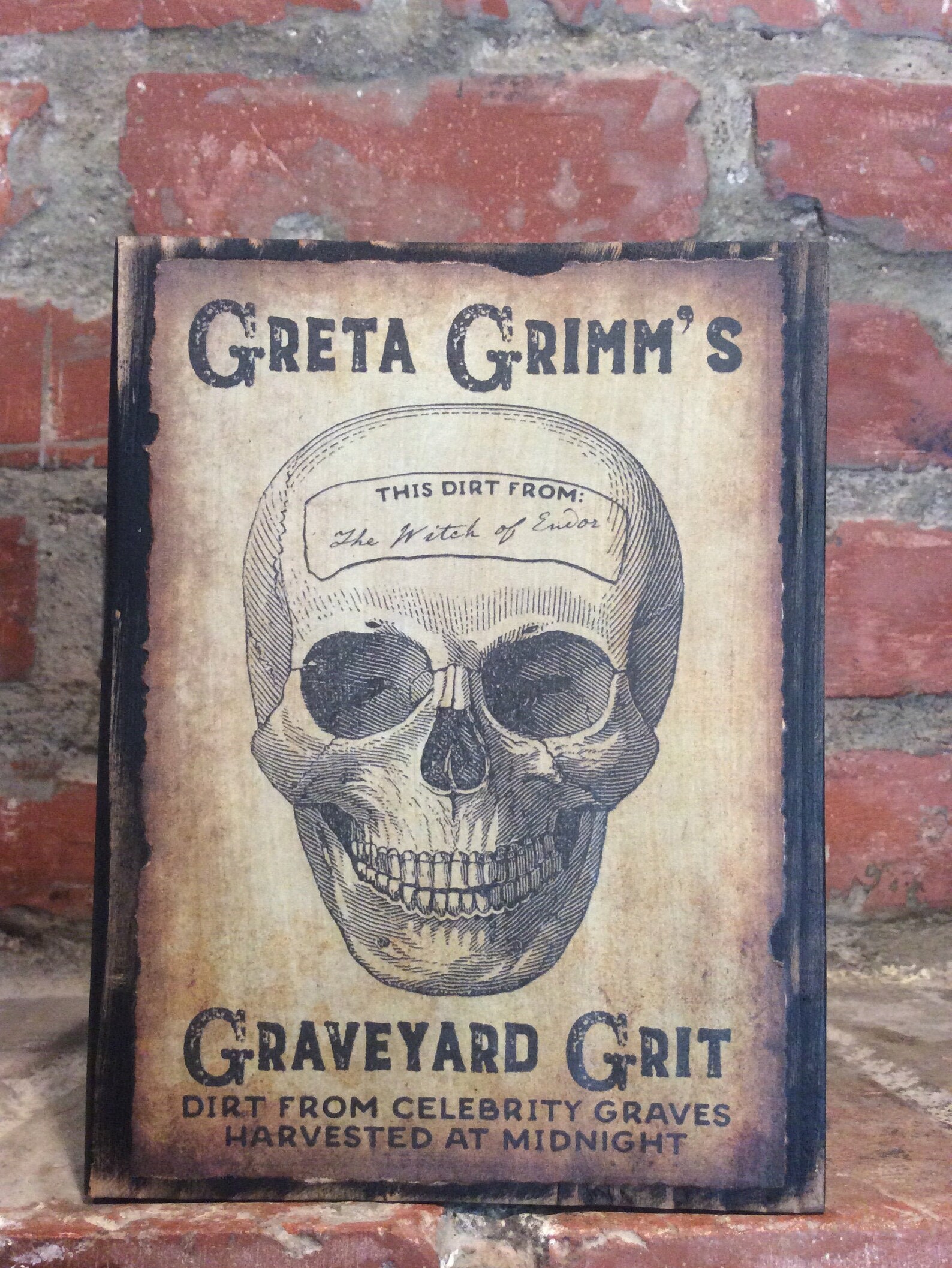Vintage Skull Halloween Wood Block: Primitive Farmhouse Decor - Etsy