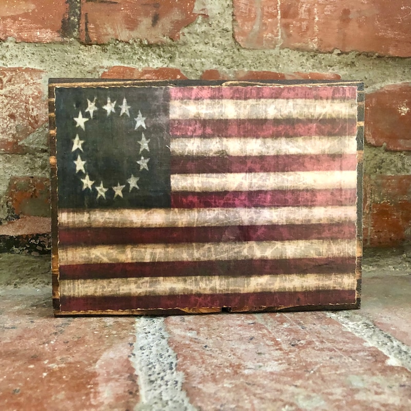 Primitive Flag - Etsy