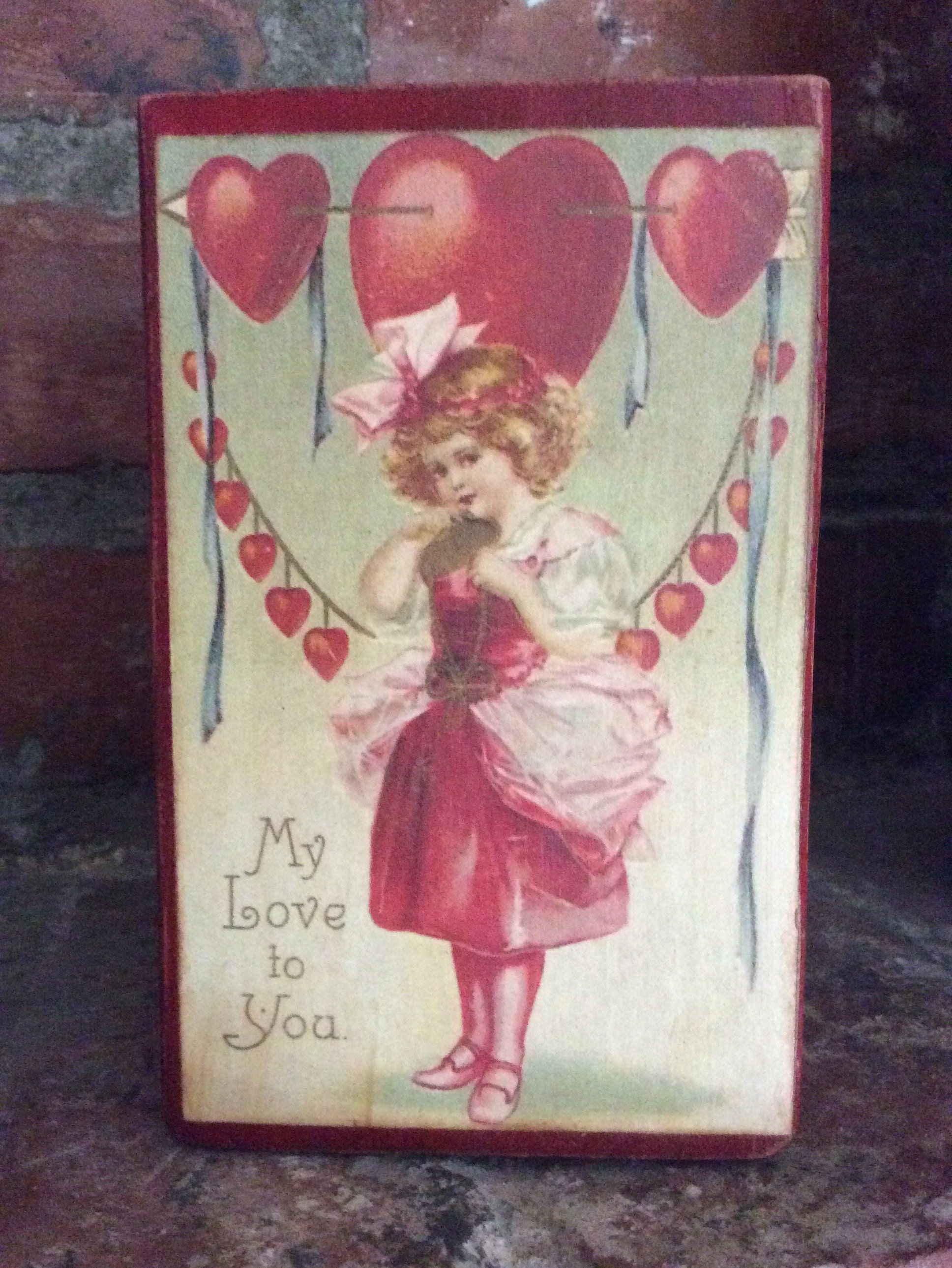 Vintage Farmhouse Valentines Primitive Valentines Wood - Etsy