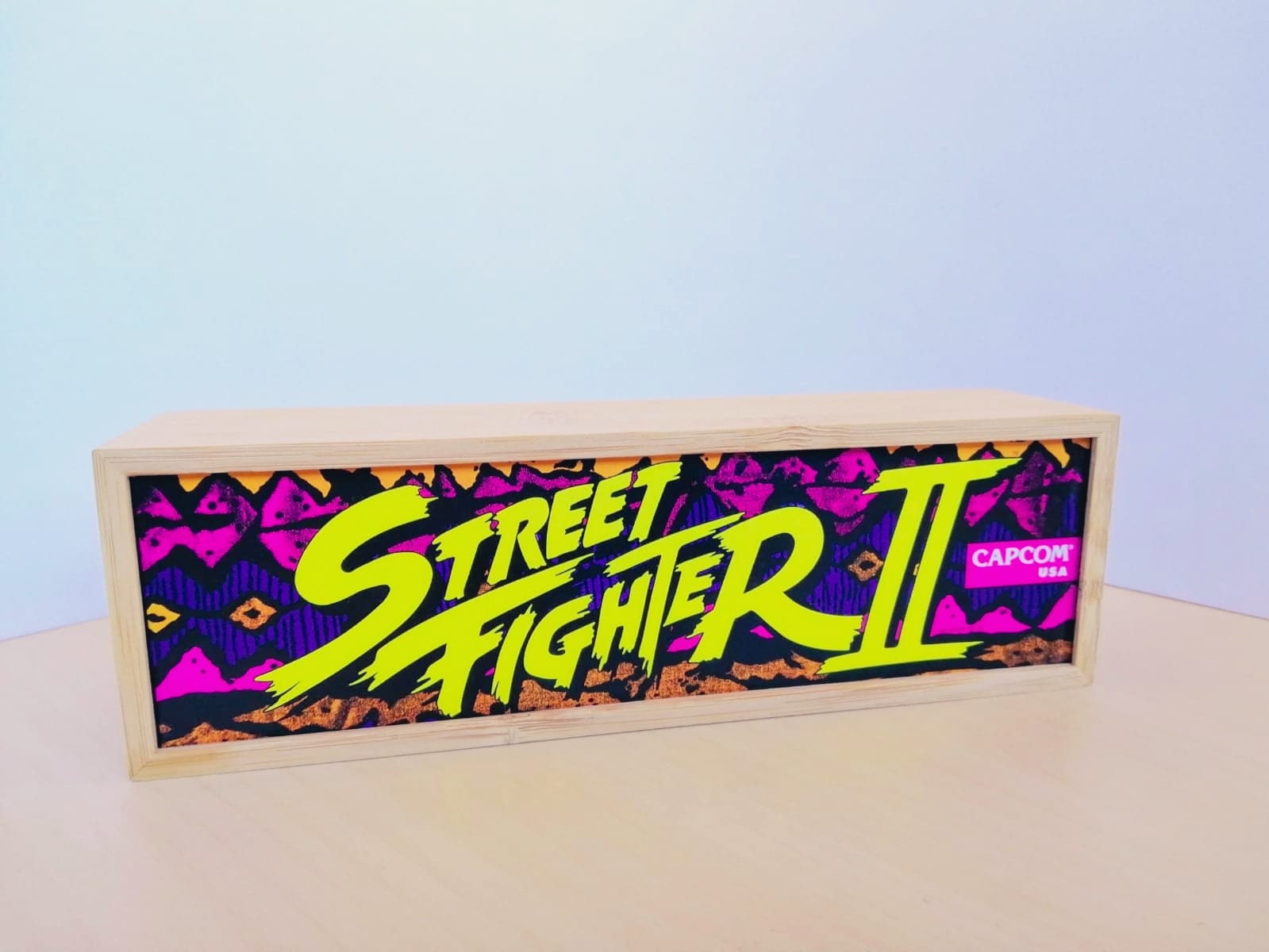 Street Fighter 2 Marquee Light Box Wood Street Fighter 2 | Etsy