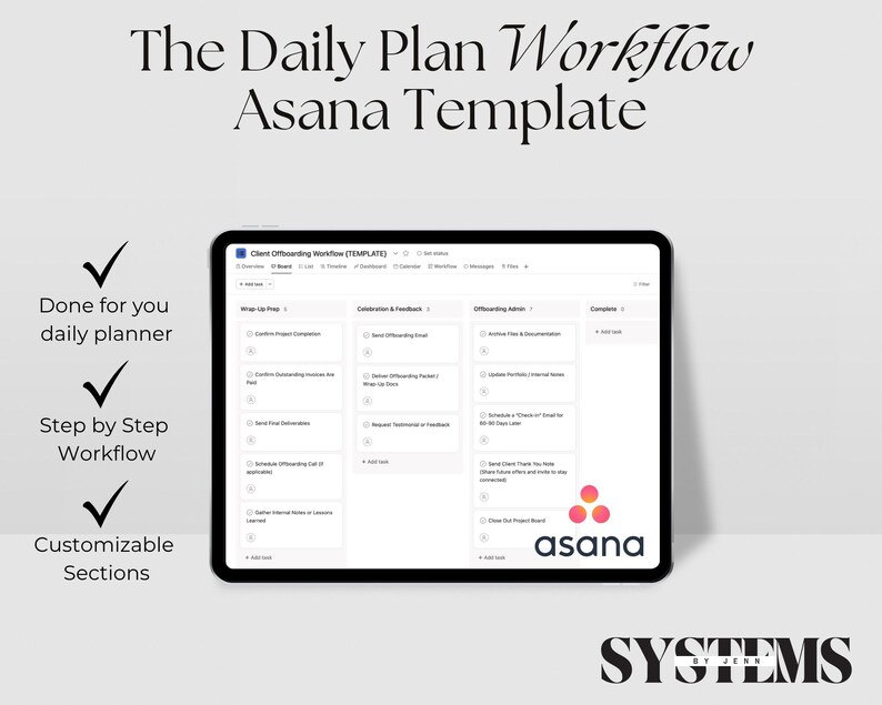The Daily Plan Workflow | Asana Template for Focused, Intentional ...