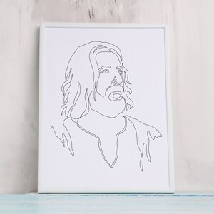 Jesus Christ / Line Drawing / LDS / Looking Ahead / Digital Download ...