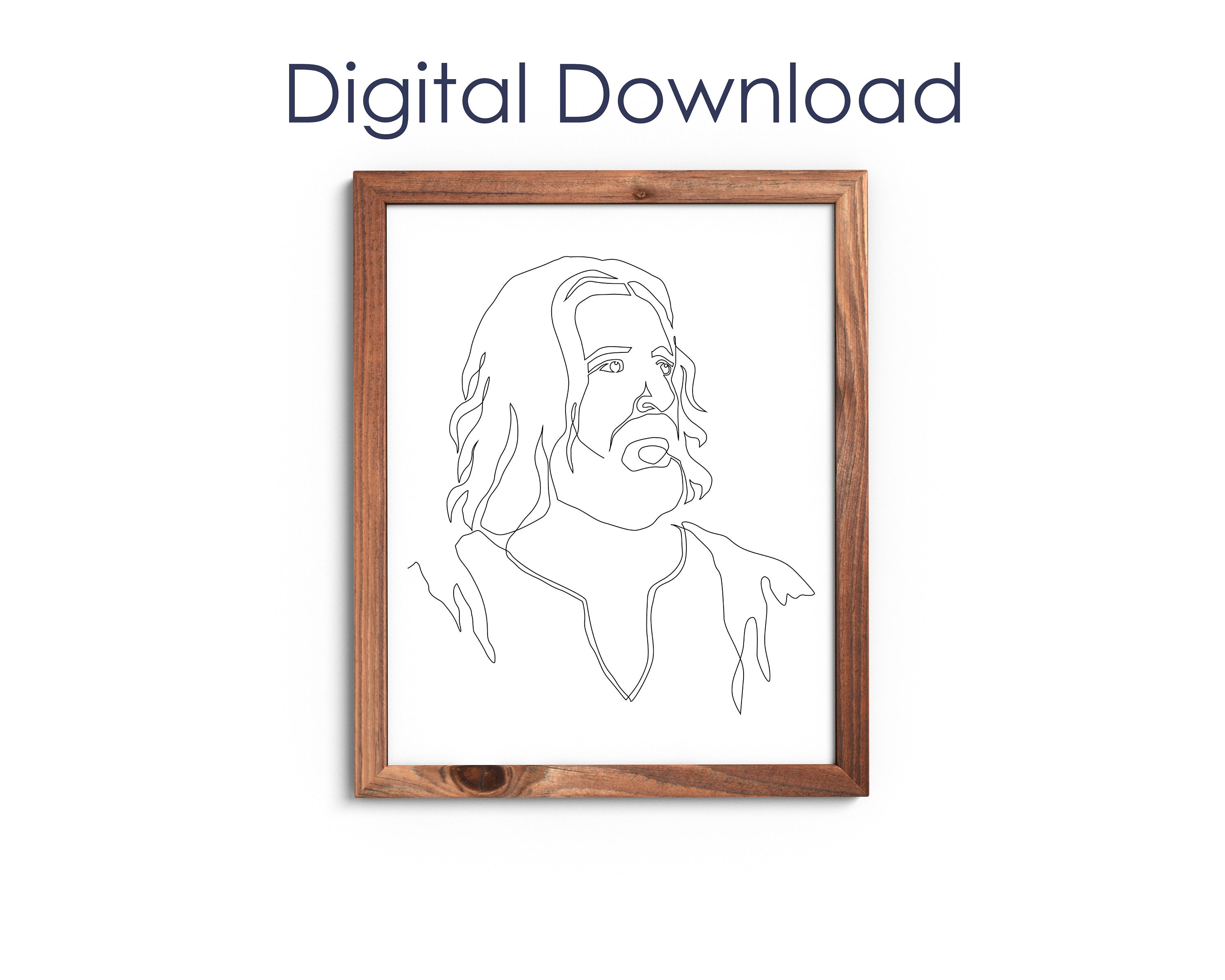 Jesus Christ / Line Drawing / LDS / Looking Ahead / Digital Download ...
