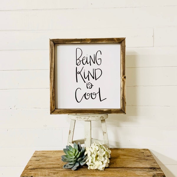 Kindness Wood Sign - Etsy