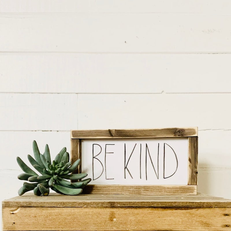 Be Kind Sign - Etsy