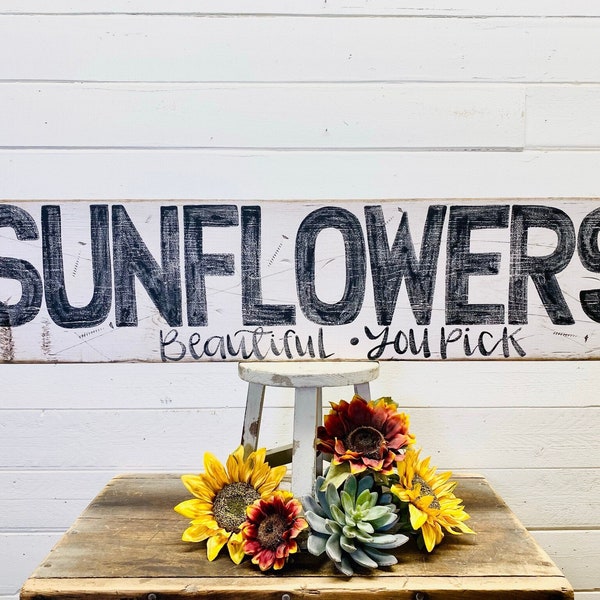 Sunflower Sign - Etsy