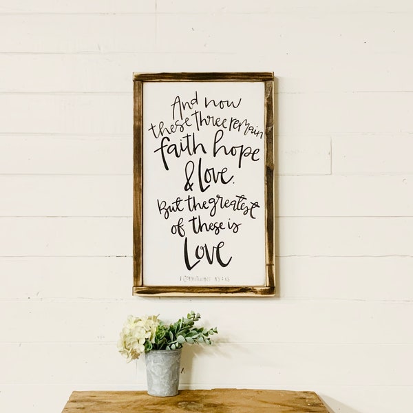 The Greatest is Love - Etsy