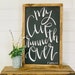My Cup Runneth Over Psalm 23 5 Christian Scripture Wall Art, Cursive ...