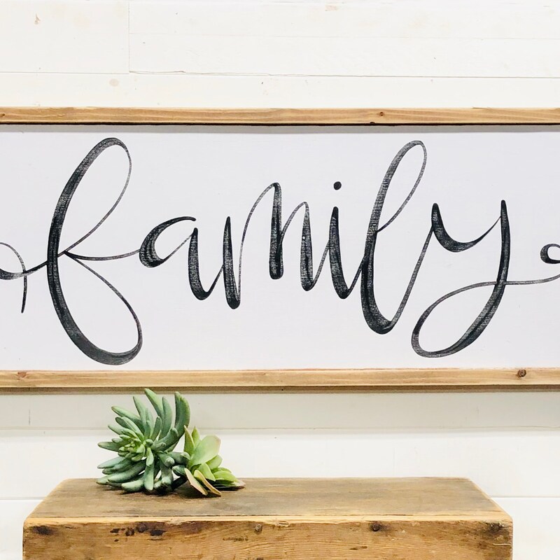 Large Family Sign - Etsy