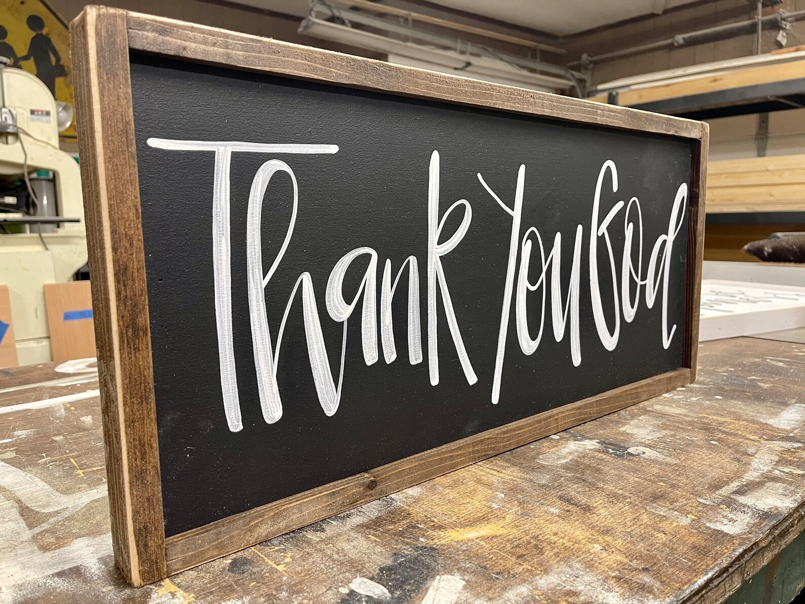 Thank You God Wood Sign Christian Wall Art Religious Wall - Etsy