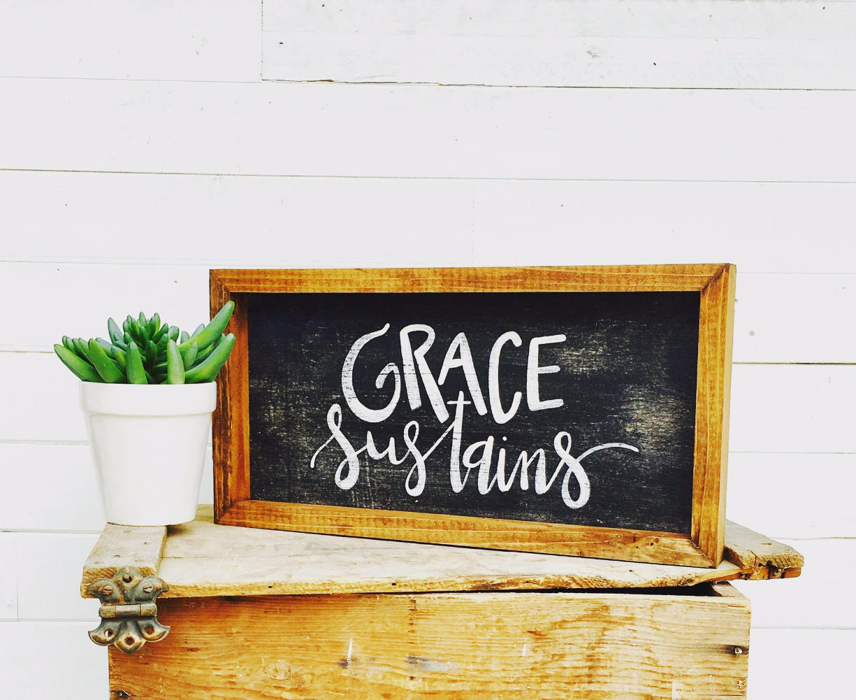 Grace Sign Bible Verse Wall Art Signs With Grace Wall Sign Gift ...