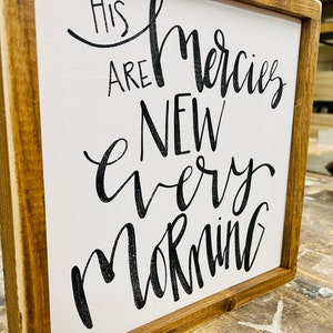 His Mercies Are New Every Morning Sign Scripture Sign Bible - Etsy