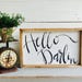 Hello Darlin Small Rustic Sign Wooden Sign Nursery Decor Kids Room ...
