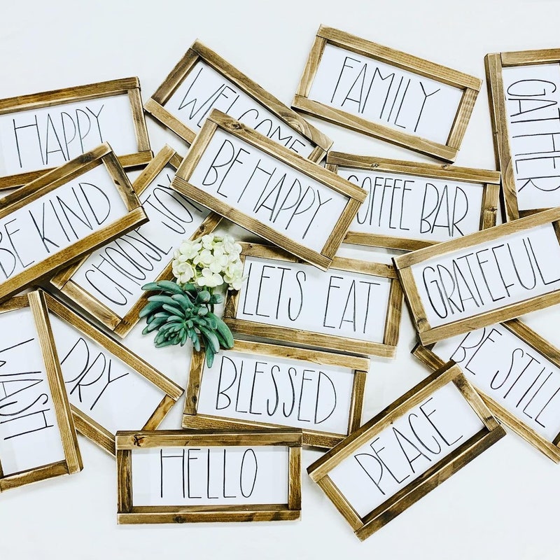 Mini Wood Sign - Etsy