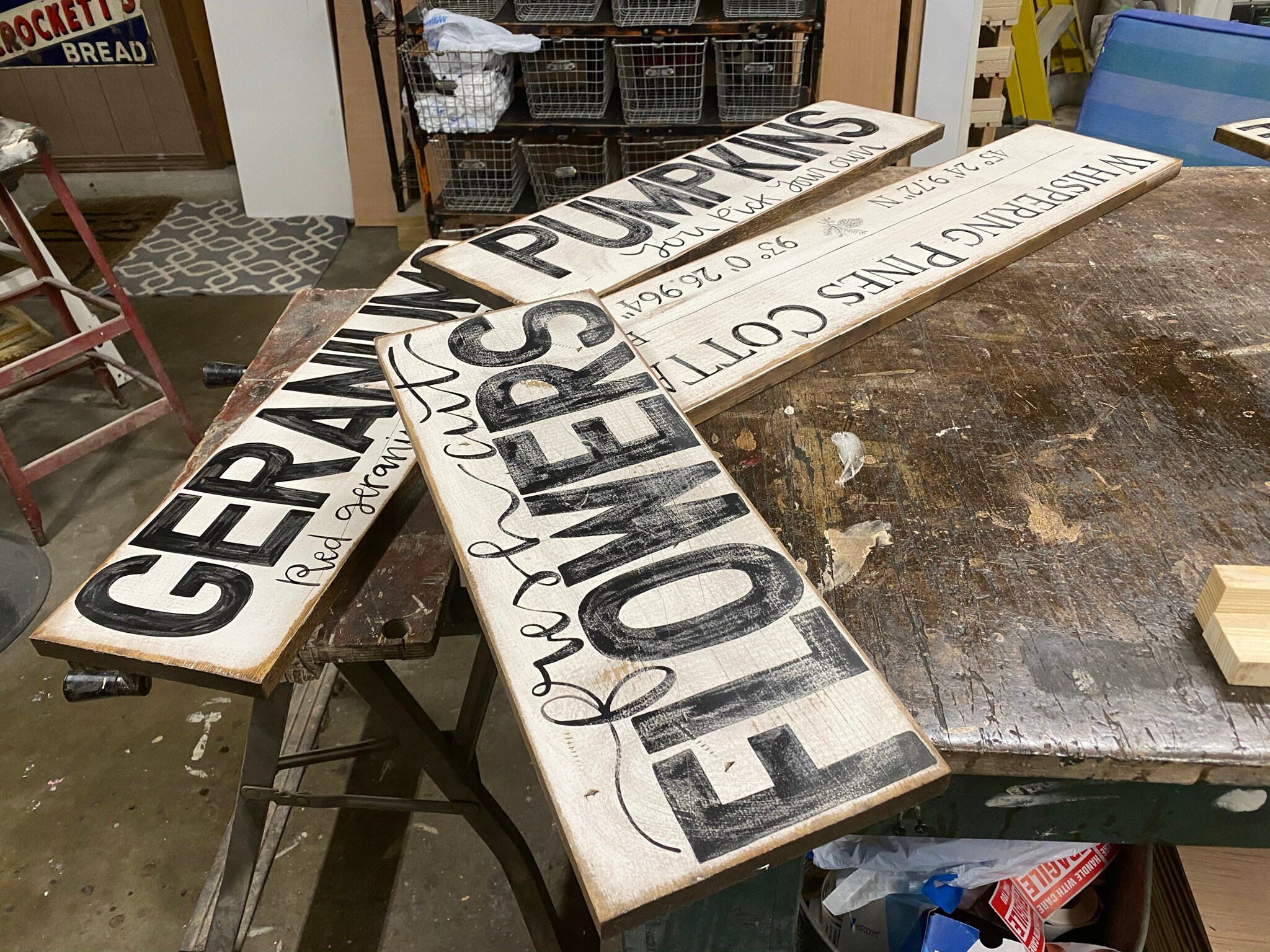 Vintage Style Butter Sign: Rustic Farmhouse Kitchen Decor, Old Looking ...