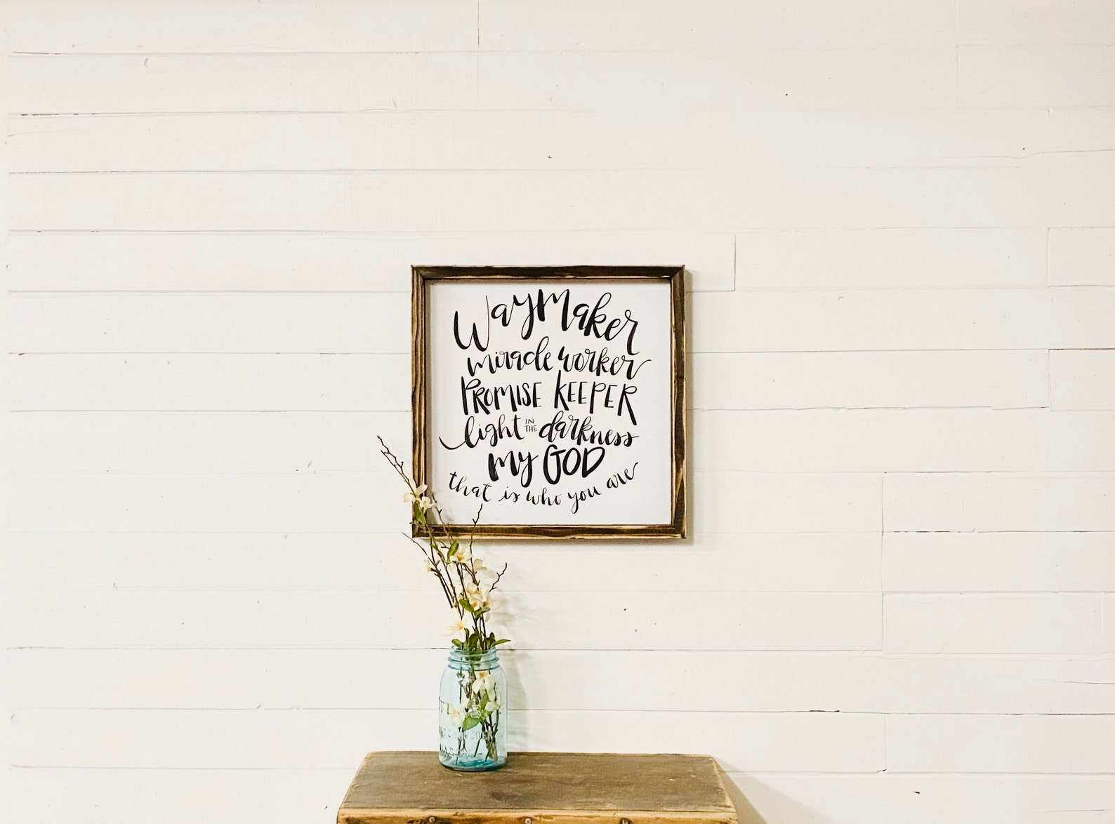 Waymaker Sign Wood Sign Christian Wall Sign Wooden Waymaker - Etsy