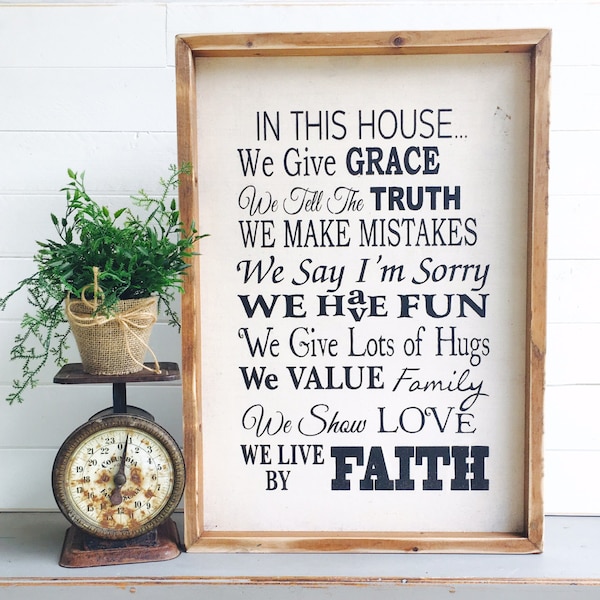 Christian Family Rules - Etsy