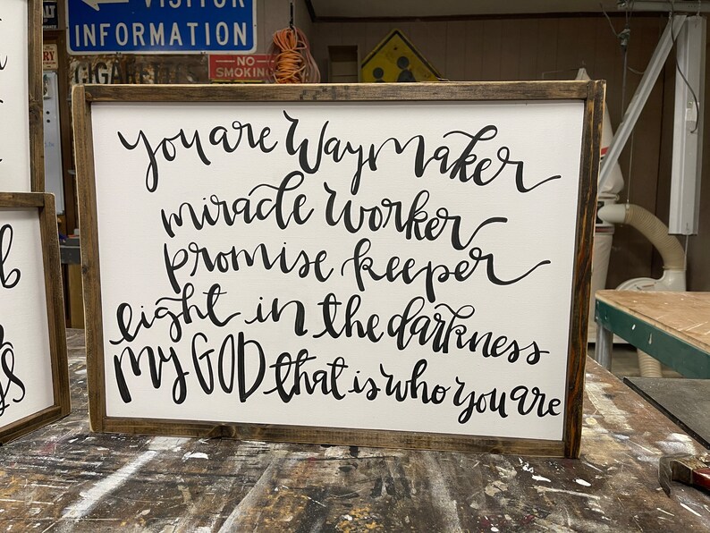 Waymaker Sign Christian Wood Sign Christian Gift Christian - Etsy