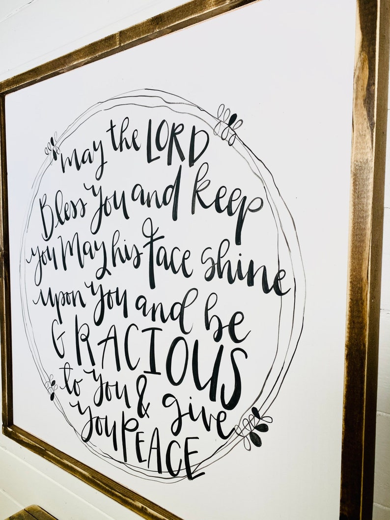 May the Lord Bless You and Keep You Numbers 6 24 26 Scripture - Etsy