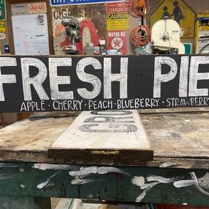 Fresh Pies Sign, Farmhouse Kitchen, Rustic and Distressed Kitchen Decor ...