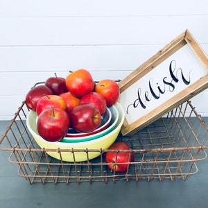 Delish Sign Farmhouse Kitchen Hostess Gift Kitchen Wall Decor Sign for ...