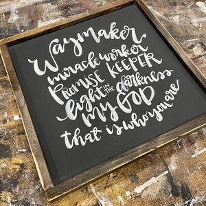 Waymaker Sign, Wood Sign, Christian Wall Sign, Wooden Waymaker Sign ...