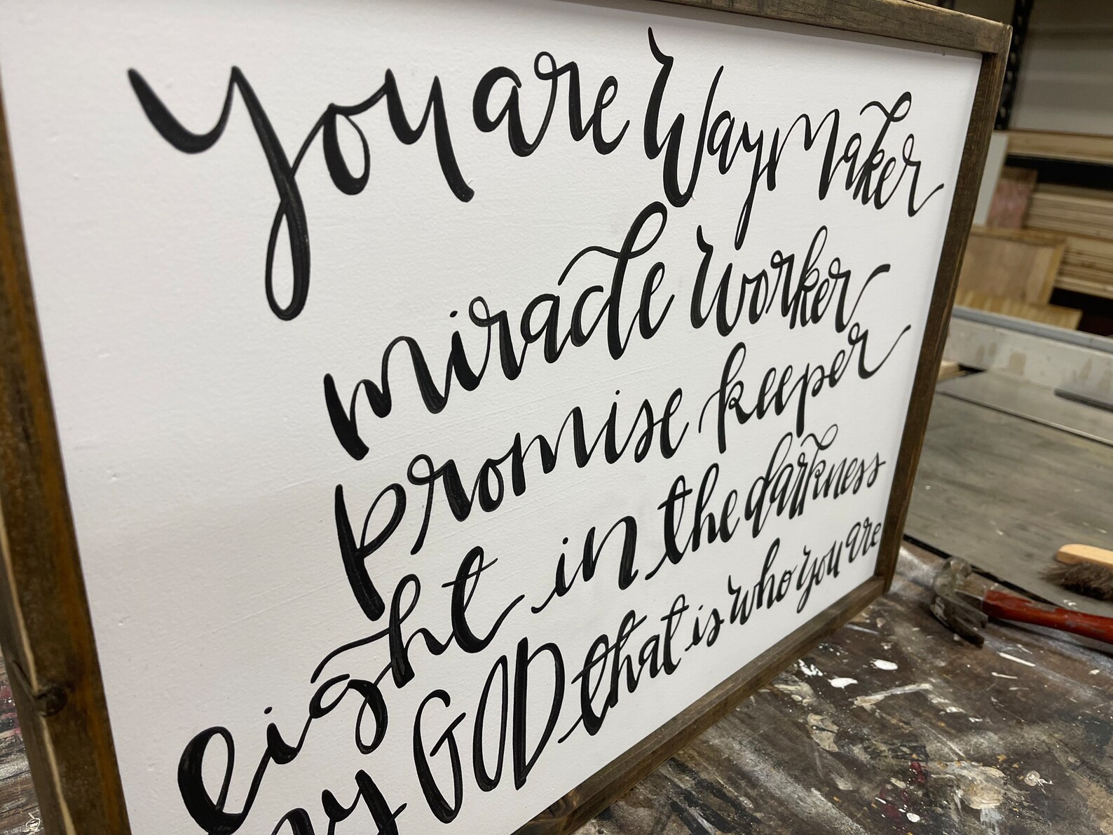 Waymaker Sign Christian Wood Sign Christian Gift Christian - Etsy