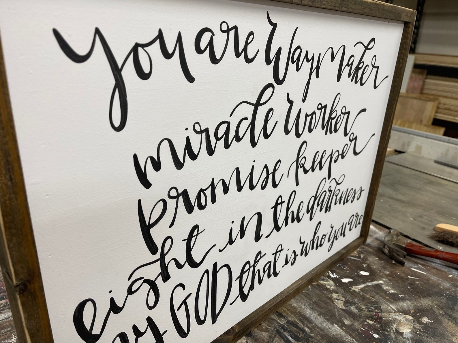 Waymaker Sign Christian Wood Sign Christian Gift Christian - Etsy