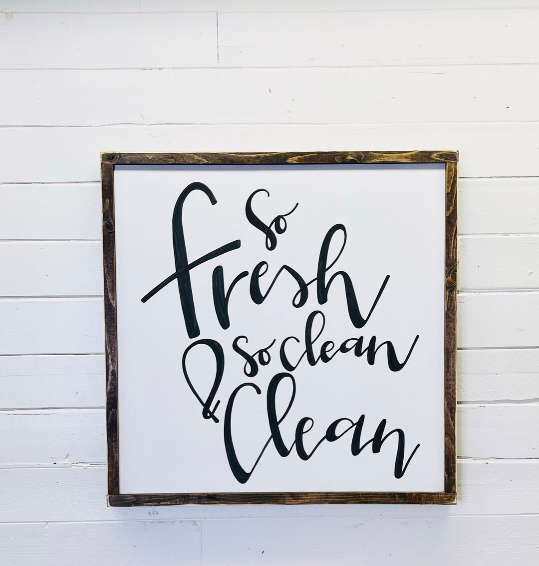 So Fresh and so Clean Sign for Laundry Room Wall Decor, Song Lyric ...