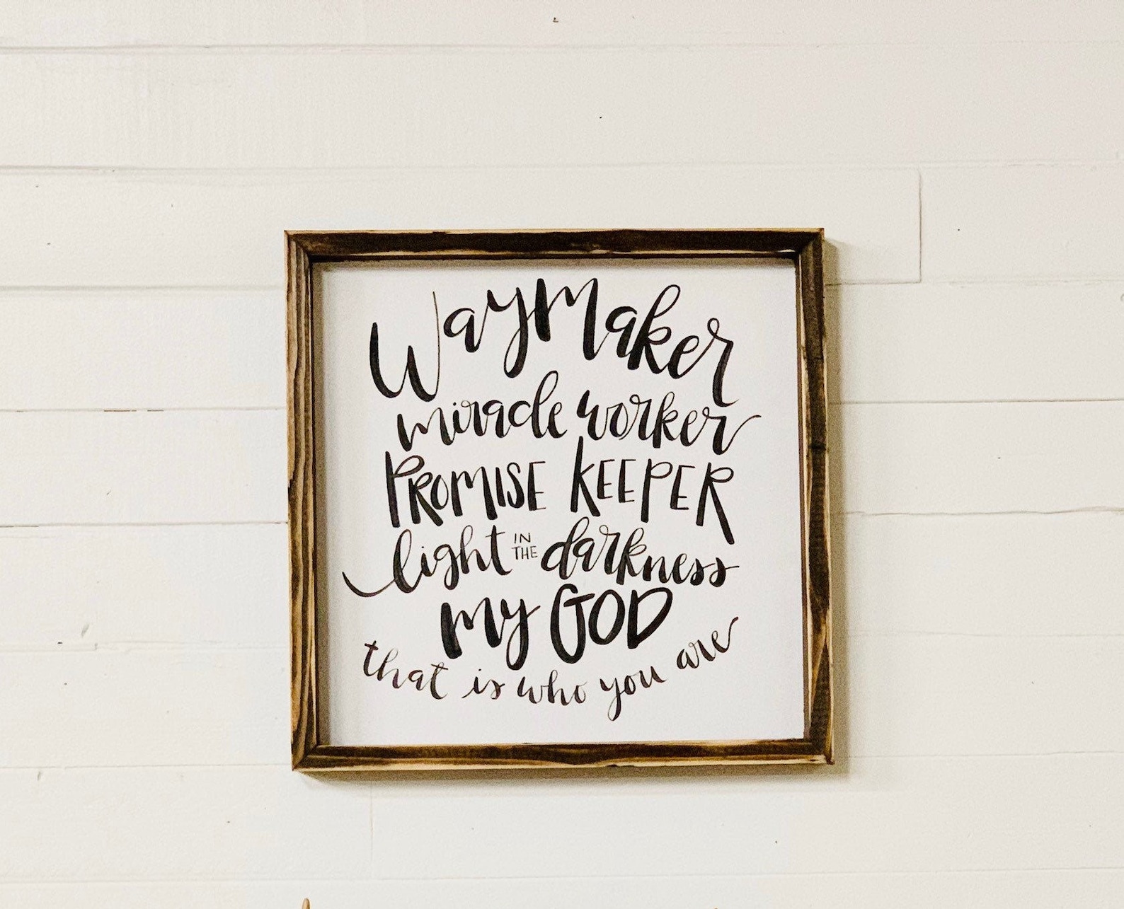 Waymaker Sign Wood Sign Christian Wall Sign Wooden Waymaker - Etsy