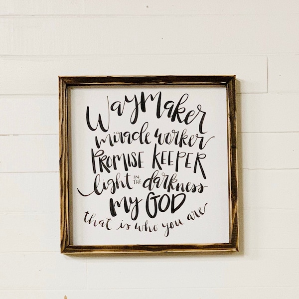 Way Maker Sign - Etsy