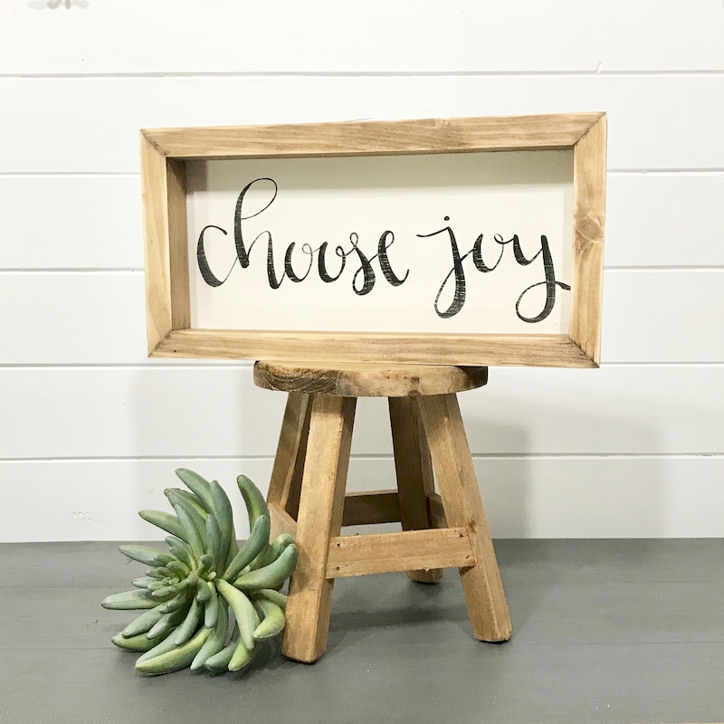 Choose Joy Sign - Etsy