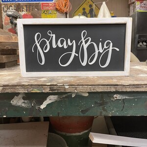 Pray Big Wood Sign, Prayer Wall Art, Christian Gift for Prayer Warrior ...