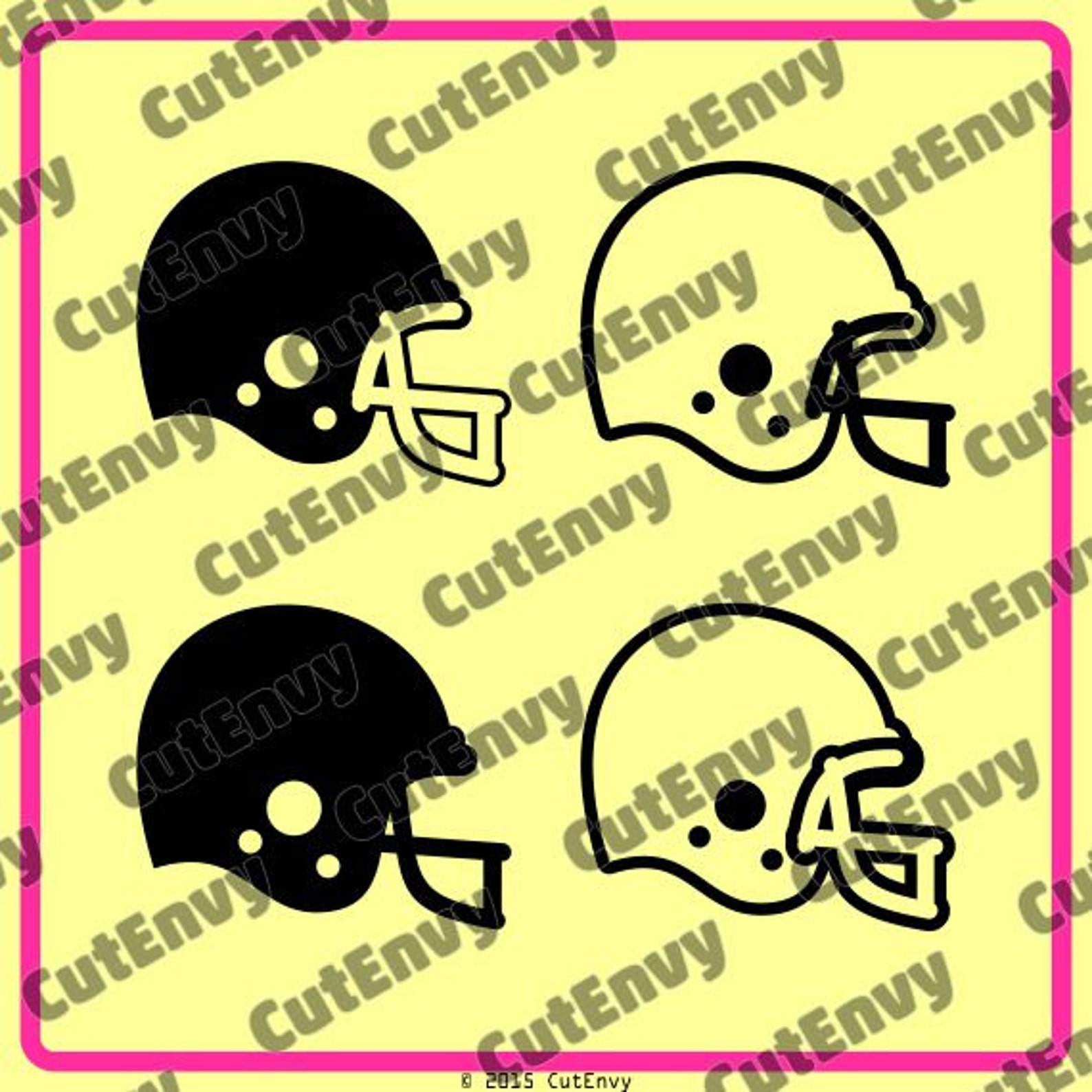 SVG Football Helmet Sport Cut Files EPS DXF Cut Files for | Etsy