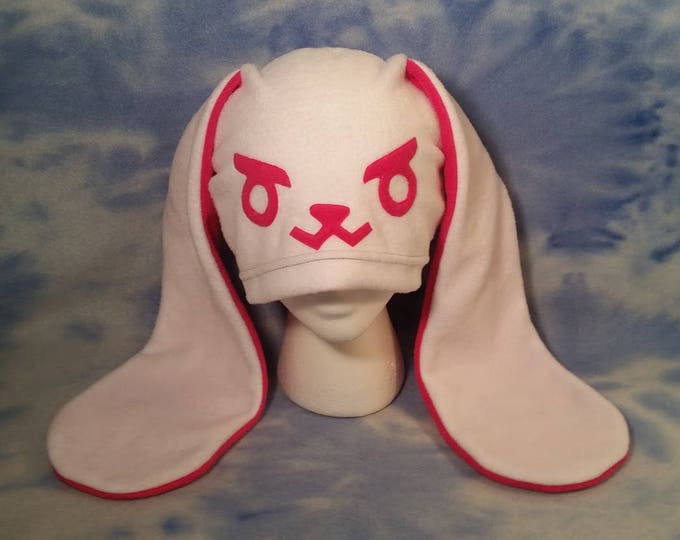 DVA Bunny Hat Overwatch D.VA Fleece Cosplay - Etsy