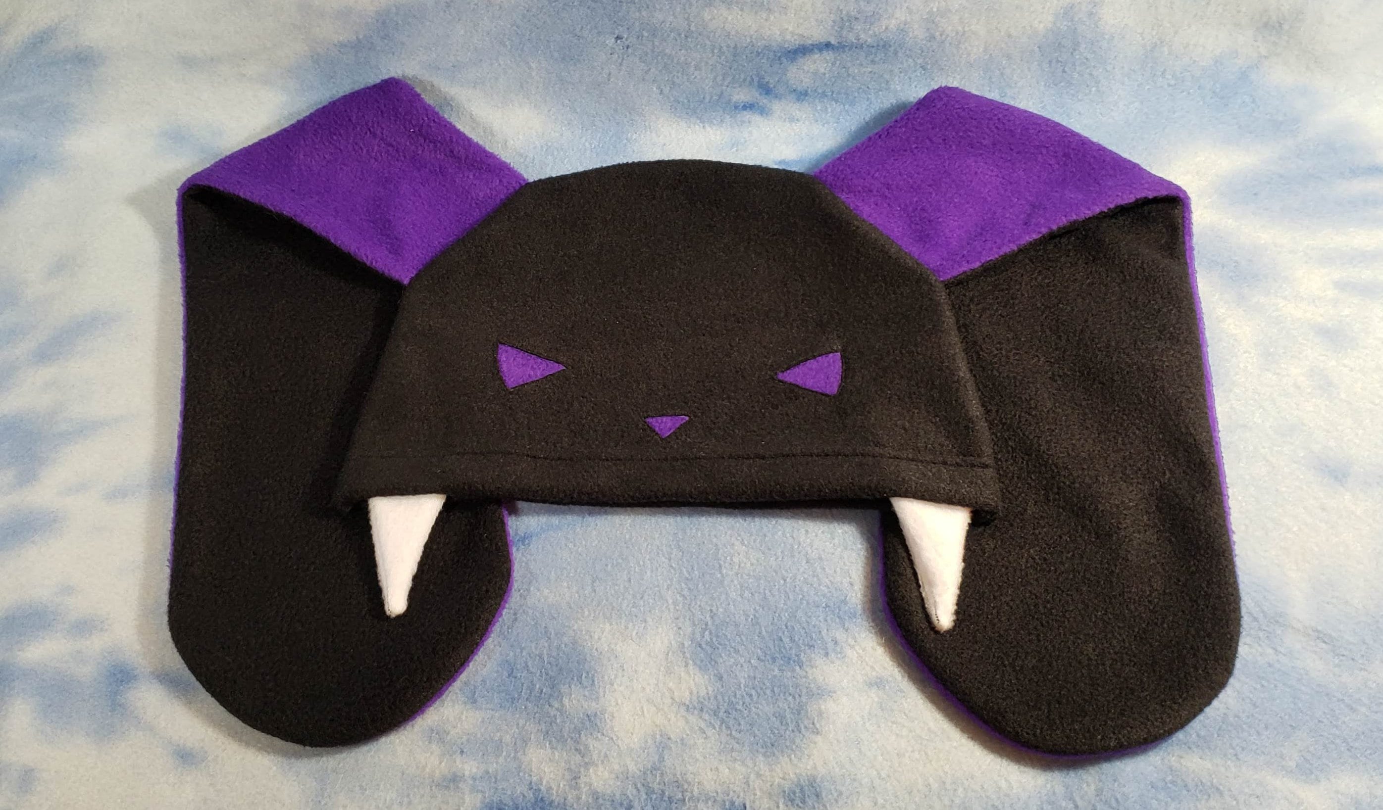 Purple Vampire Bunny Hat Fleece Rabbit Tooth Fangs - Etsy