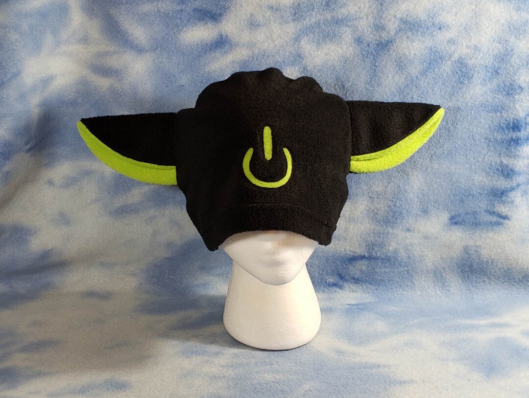 Green Power Kitty Hat Gamer Programmer Geek on Button Cat Fleece - Etsy