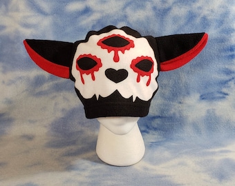 Bloody Skull Bunny Hat Day of the Dead Third Eye - Etsy