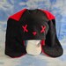 Red Zombie Bunny Hat Rabbit X Dead Tongue Ears Beanie - Etsy