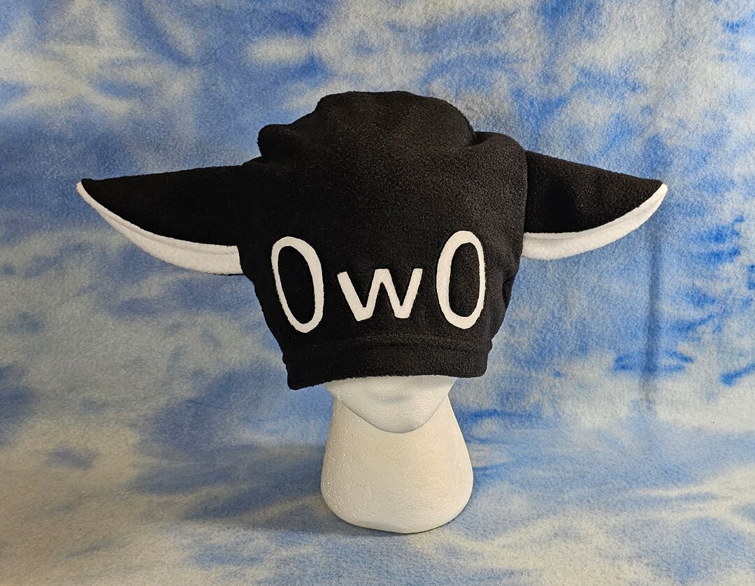 Owo Kitty Hat Fleece Beanie Cute Cat Uwu Kawaii Weeb Anime - Etsy