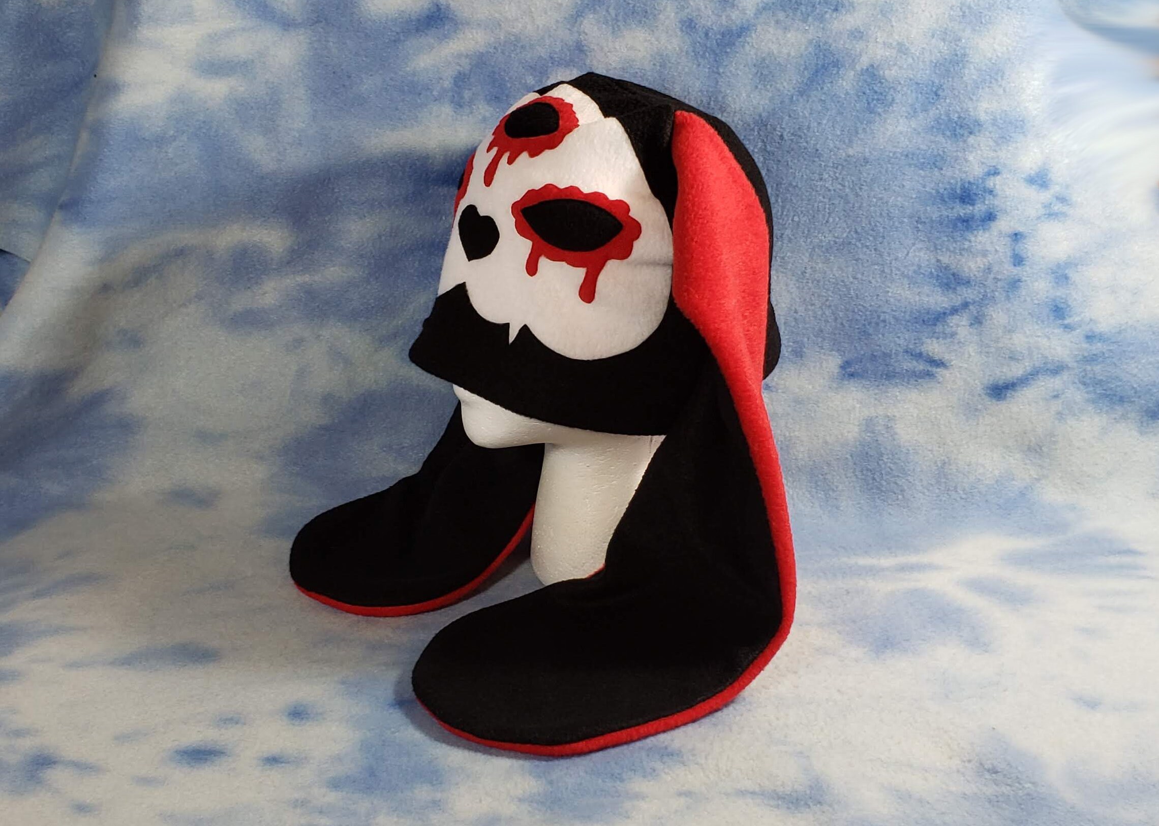 Bloody Skull Bunny Hat Day of the Dead Third Eye | Etsy