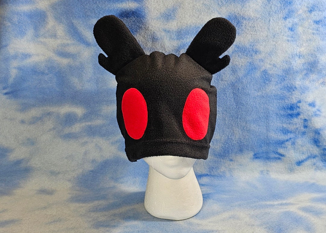 Moth Beanie Hat Cosplay Red Eyes Death Head Wings - Etsy