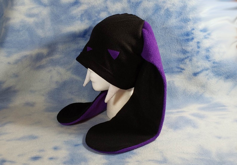 Purple Vampire Bunny Hat Fleece Rabbit Tooth Fangs - Etsy