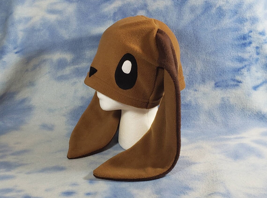 Eevee Bunny Hat Pokemon Fleece Cosplay Cap Beanie Ears - Etsy