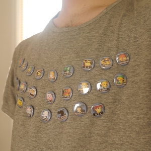 Super Smash Bros Melee Character Select Screen 25 Button Set | Etsy