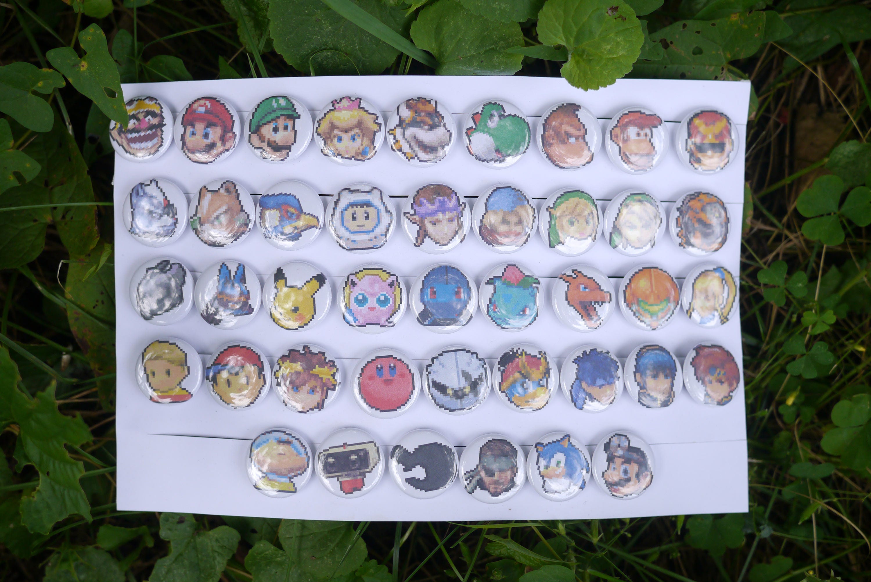 Super Smash Bros Project M Character Stock Icons 42 Button Set 1 Video ...