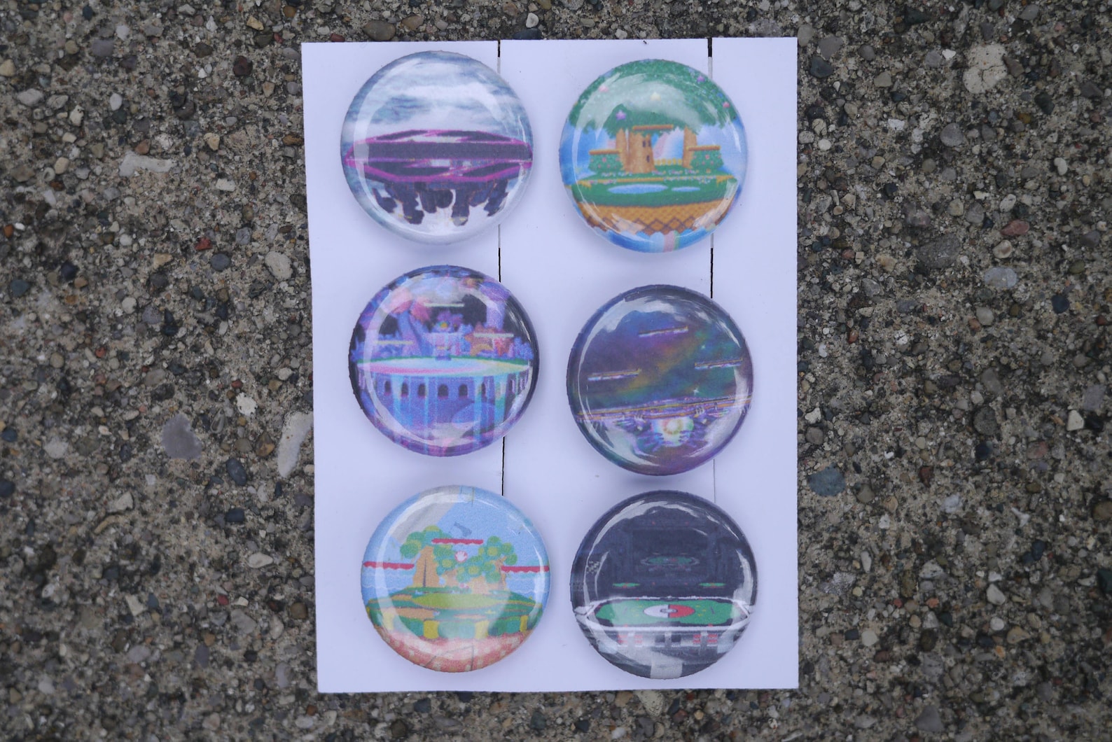 Super Smash Bros Melee Stage Buttons - 6 Piece Pinback Set - Etsy