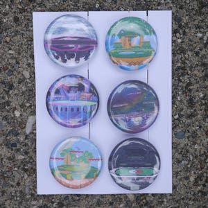 Super Smash Bros Melee Stage Buttons - 6 Piece Pinback Set - Etsy