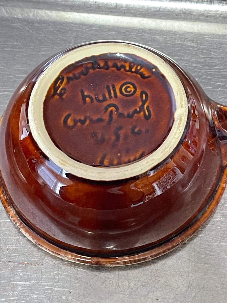 Vintage Hull Pottery, Set of Five Handled Crocks, Soup/chili Bowls - Etsy